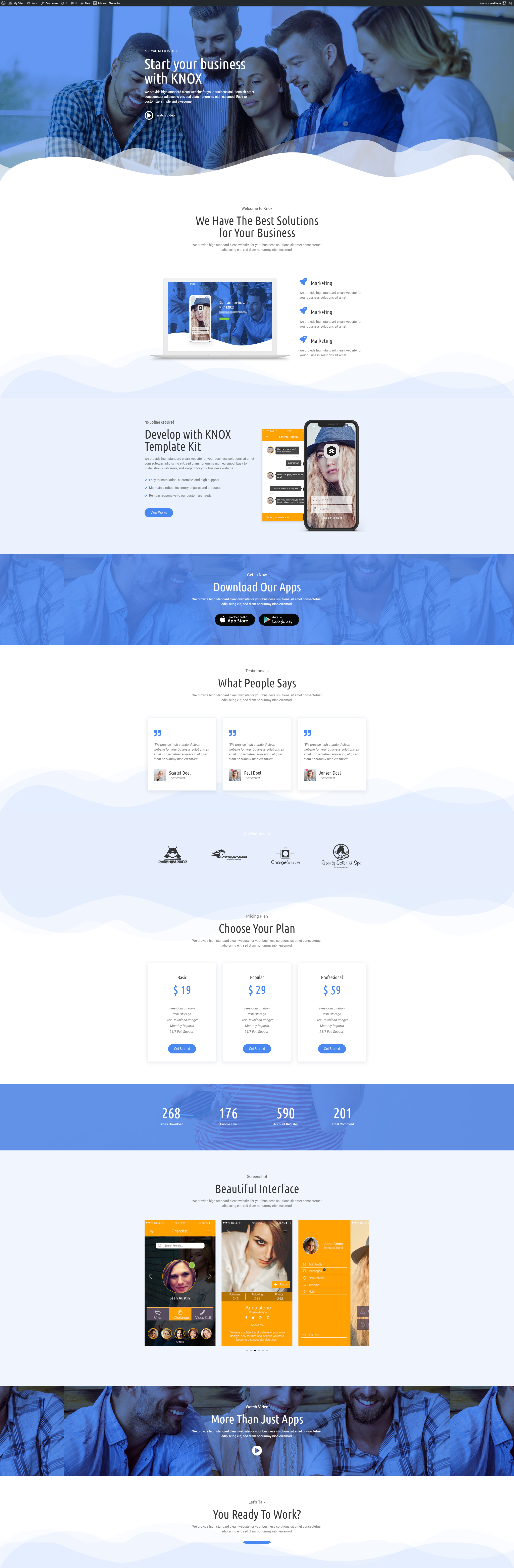 Knox - Technology & Apps Template Kit by Rometheme | ThemeForest